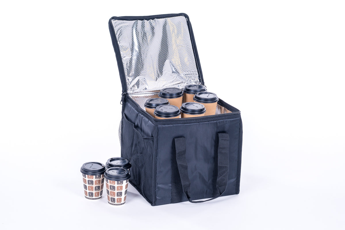 Drinks Delivery Bags & Boxes with cupholders for hot & cold beverages ...