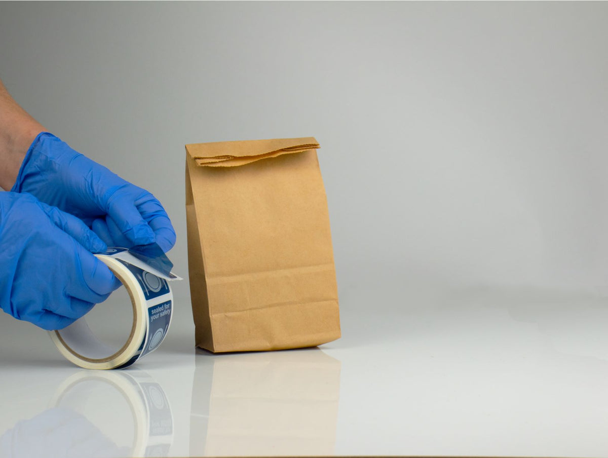 Food Delivery Stickers Tamper Evident Labels Food & Drink Deliveries ...